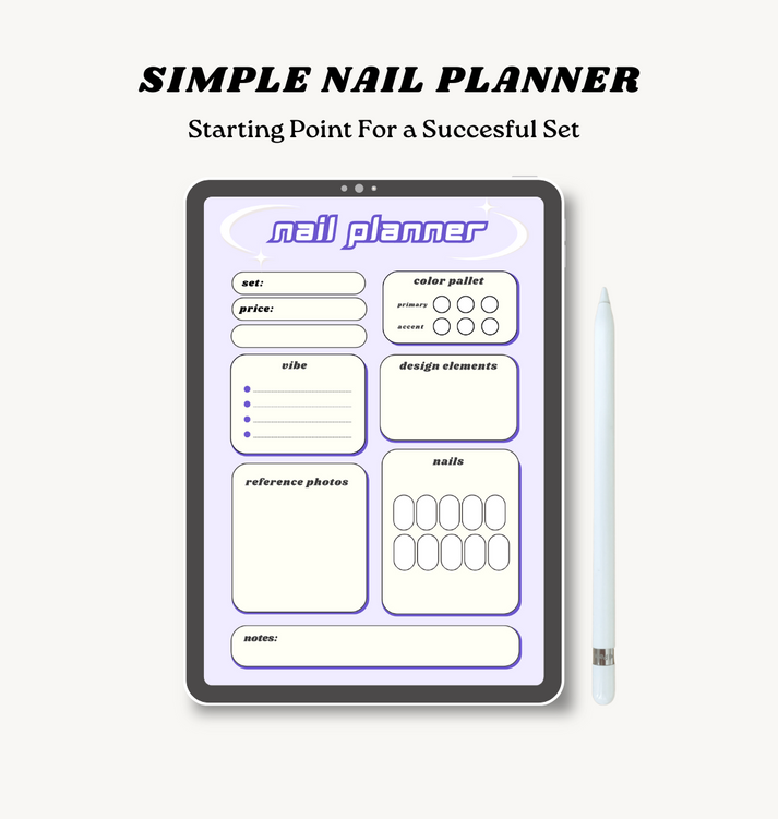 Nail Planner – mini ami