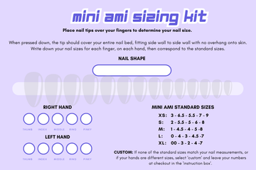 Sizing – mini ami