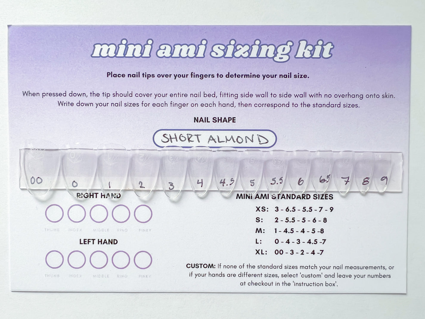 Sizing Kit – mini ami